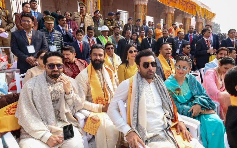 The Grand Inauguration of Ayodhya Temple in the Presence of Celebrities